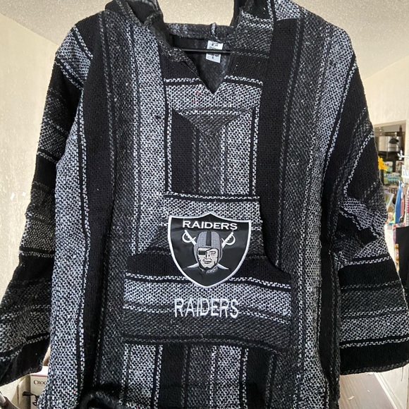 Sweaters | Raiders Poncho Small Large | Poshmark